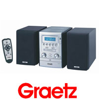 מערכת סטריאו MP3 כולל שלט GRAETZ מתצוגהמערכת סטריאו MP3 כולל שלט GRAETZ ...