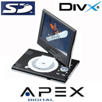 נגן DVD DivX נייד עם מסך 9 אינץ` APEXנגן DVD DivX נייד עם מסך 9 אינץ` APEX דגם: PDVD-933 92692 ...